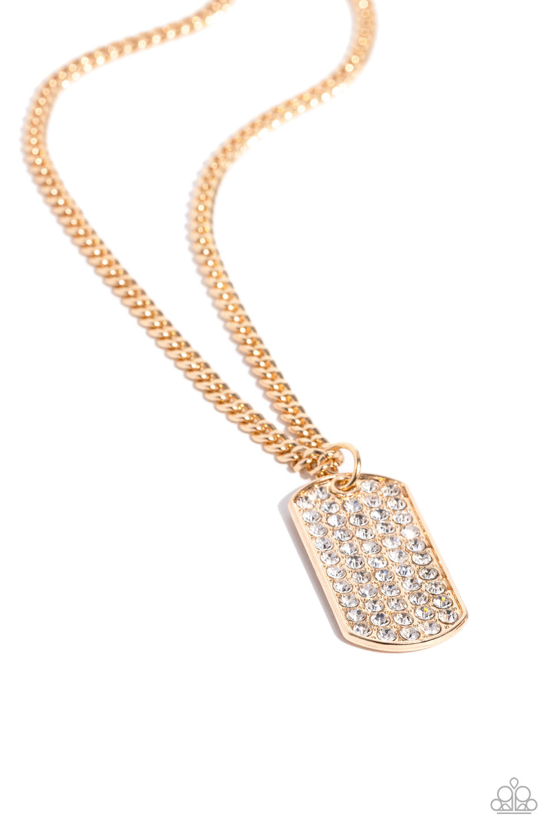 Paparazzi Glitzy Gauge - Gold Necklace – Be Jeweled By Lisette